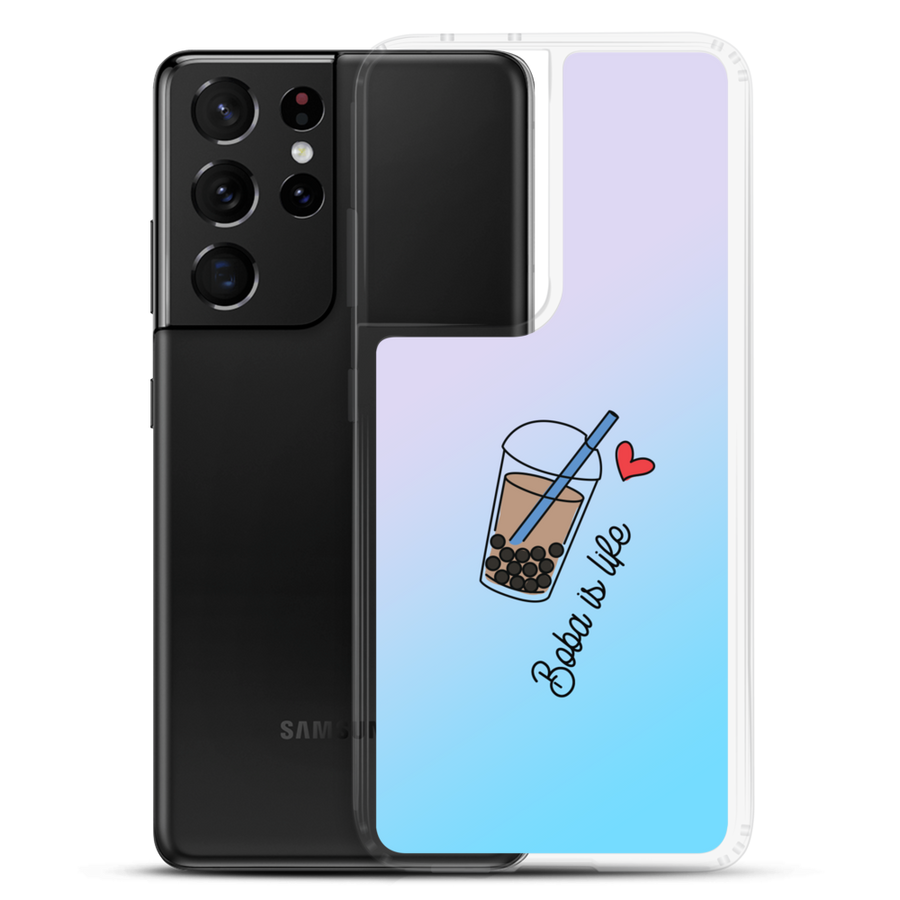 BOBA IS LIFE SAMSUNG PHONE CASE — Boba Love - Bubble tea apparel ...